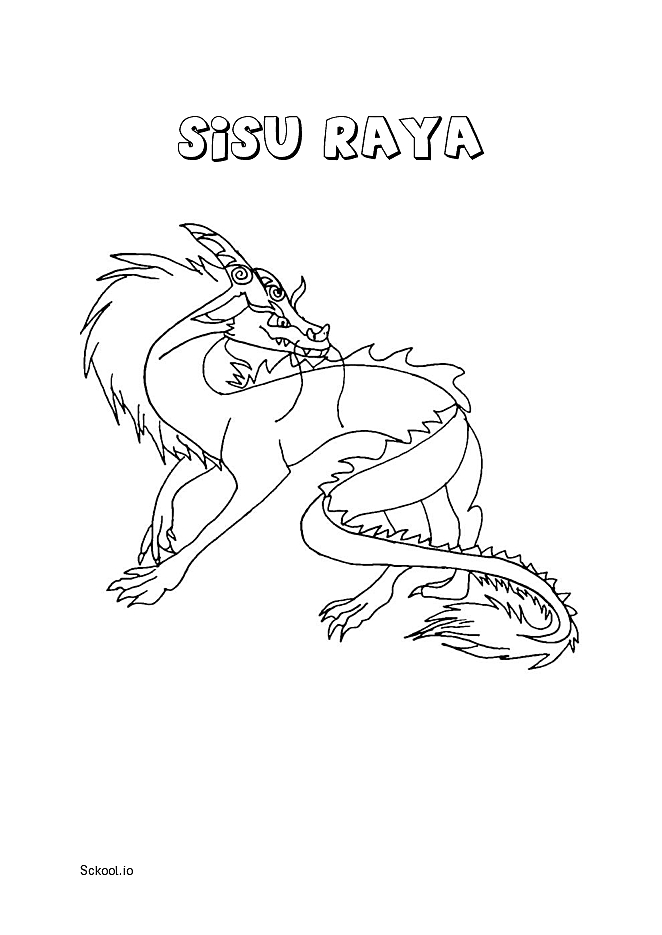 Sisu Raya Coloring Page
