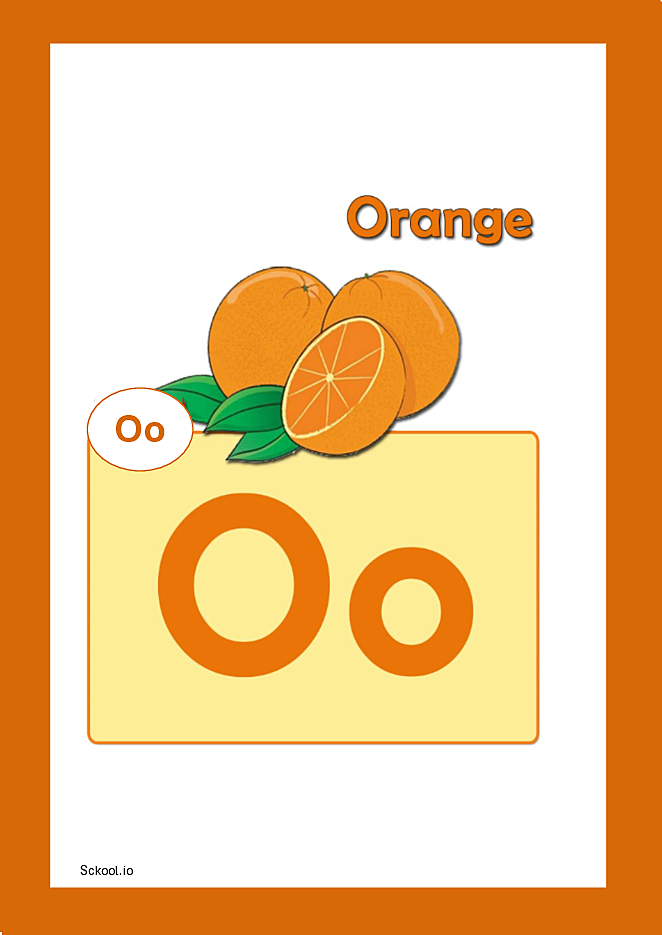 Alphabet Flashcards O