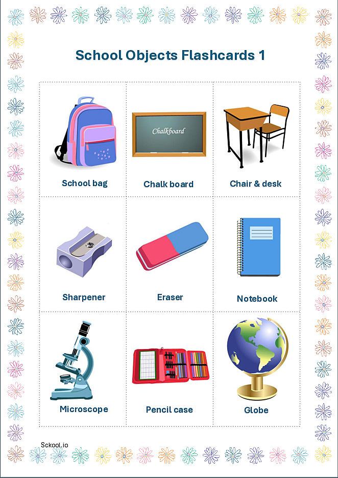 School Objects Flashcards 1